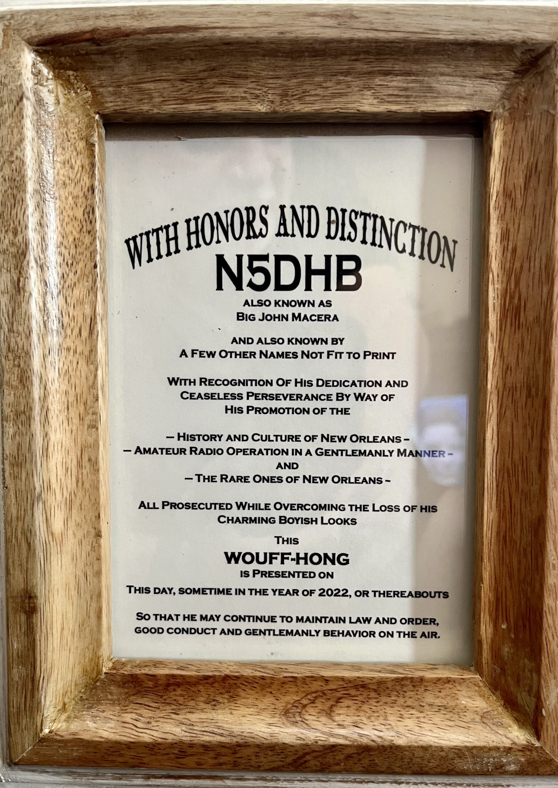 Big John receives the infamous “Wouff-Hong” Award – The "Rare Ones" of ...